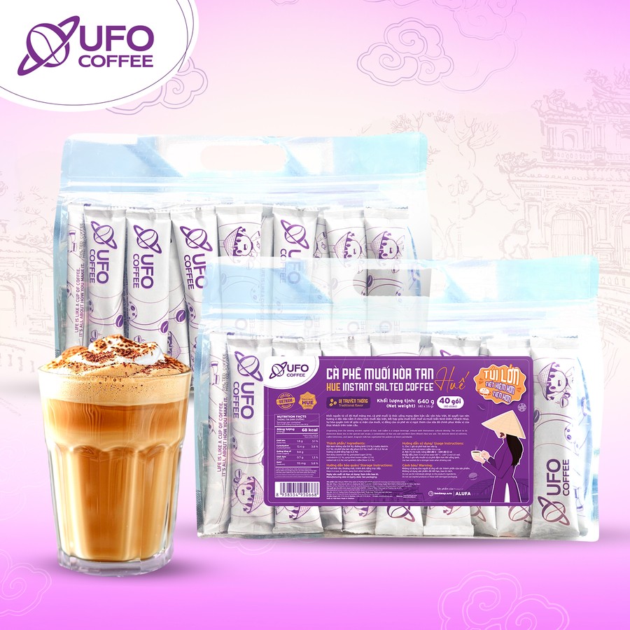 Cà Phê Muối Hoà Tan Huế - UFO Coffee - Foodmap
