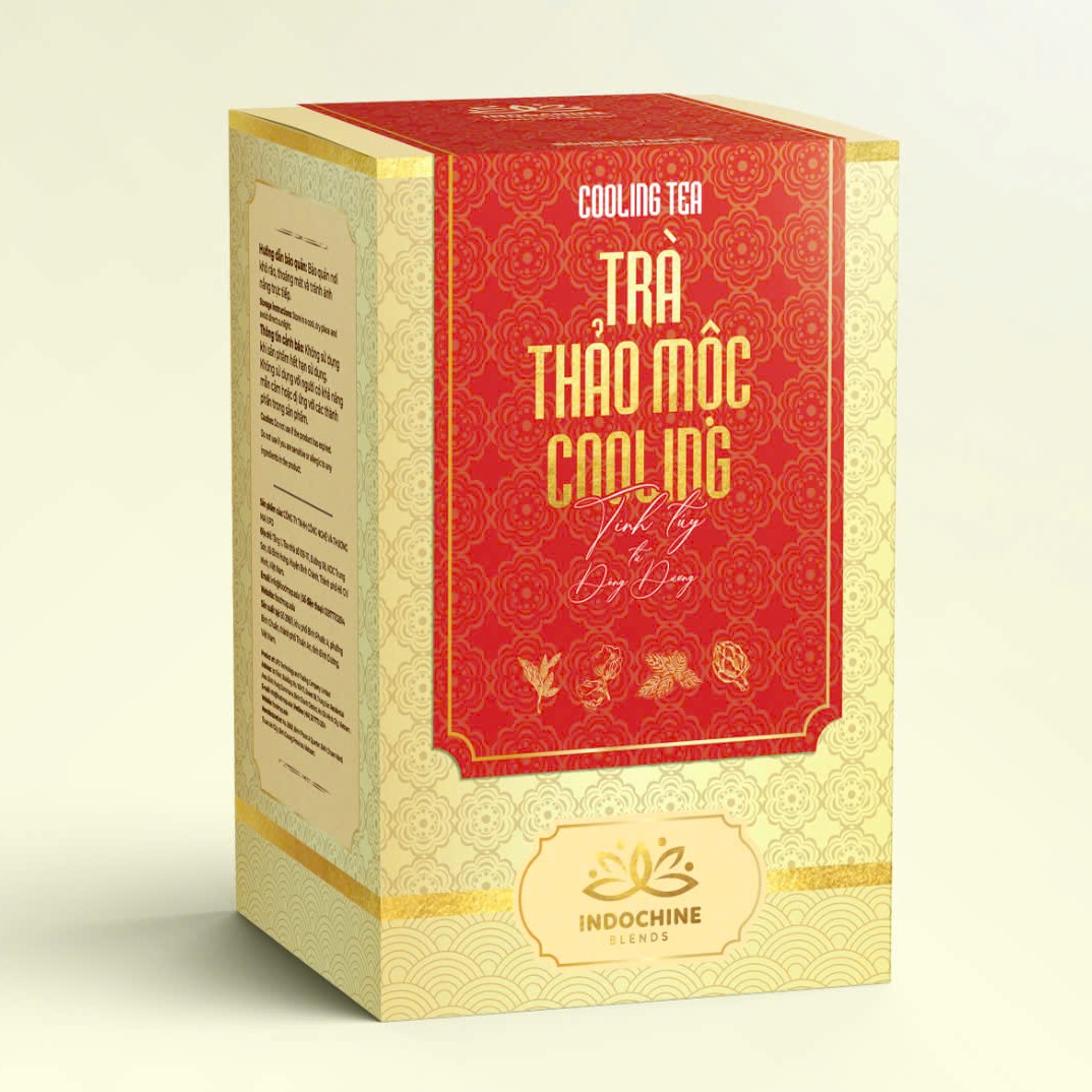 Trà Thảo Mộc Cooling Tea Mix Từ 4 Loại Olong, Bạc Hà, Hoa Đậu Biếc, Hoa Atiso - Hộp 12 Túi 30G ...